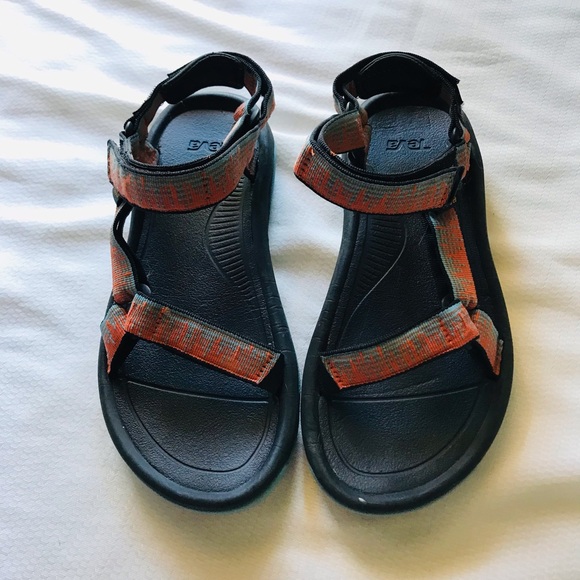 Teva | Shoes | Teva Black And Orange Sandals | Poshmark